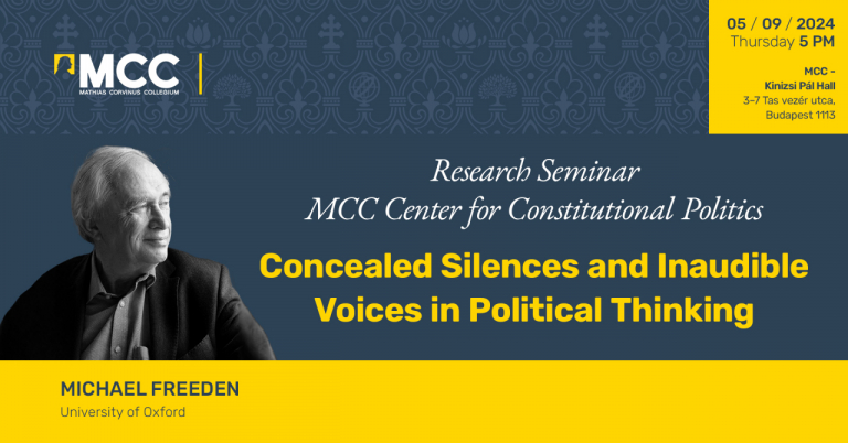 Research seminar with Michael Freeden