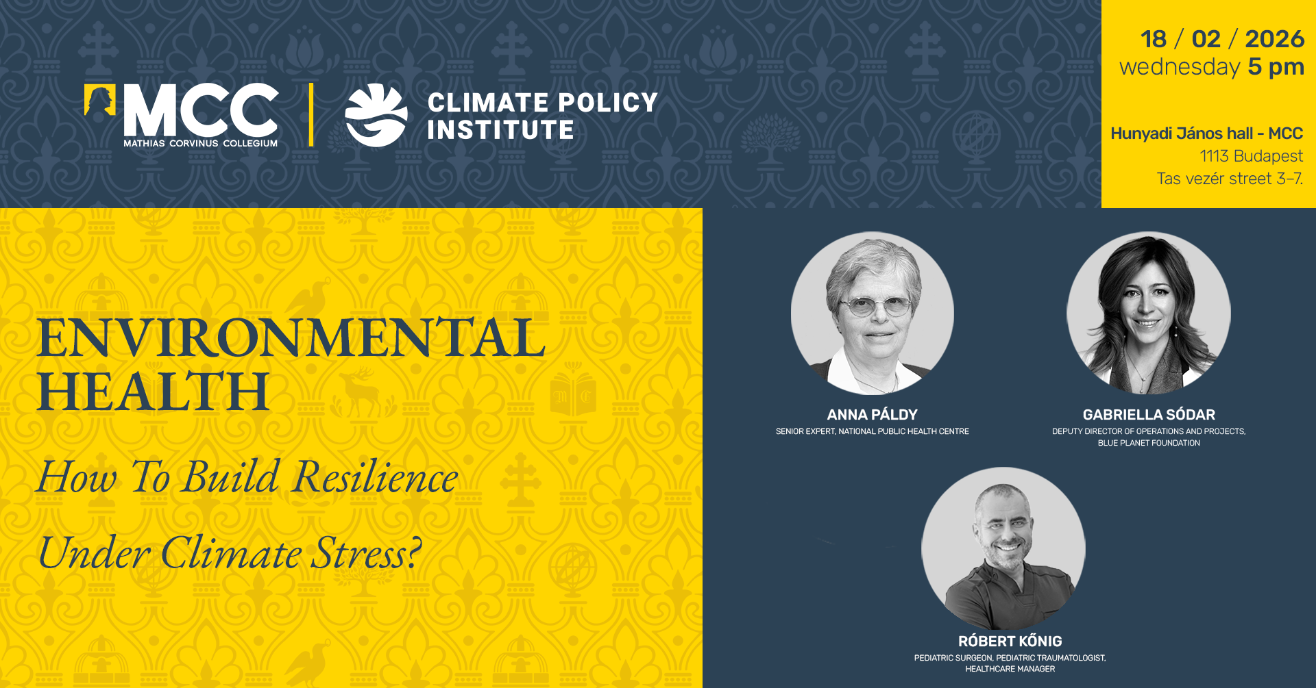 Environmental Health: How To Build Resilience Under Climate Stress?